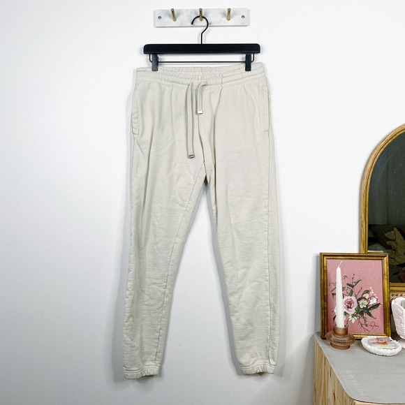 TALENTLESS | Pants & Jumpsuits | Talentless Bone Cream Heavyweight Drawstring Sweatpants S ...